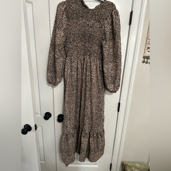 SHEIN | Dresses | Brand New Without Tags Shein Leopard Print Maxi Dress ...